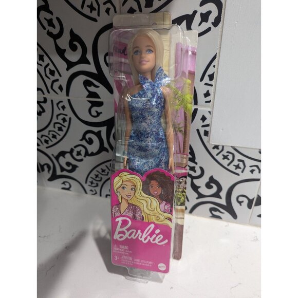 Barbie | Toys | Barbie Glitz Doll Off Shoulder Blue Dress Mattel New In ...